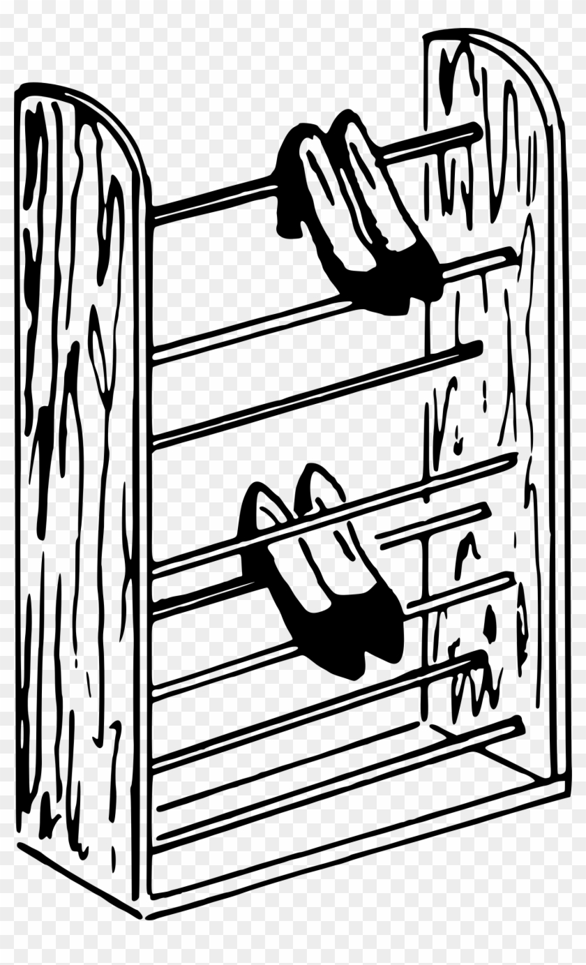 Big Image - Shoe Rack Line Drawing - Full Size PNG Clipart Images Download
