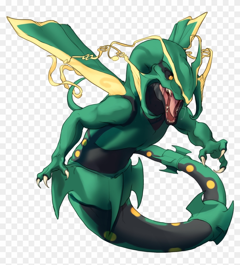 Mega Rayquaza For The Dragon Collab By Aerorwen - Cartoon - Free ...