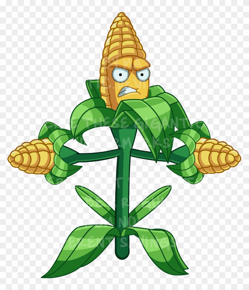 Kernel Corn By Lwb The Fluffymystic - Plants Vs Zombies Kernel Corn - Full Size PNG Clipart ...