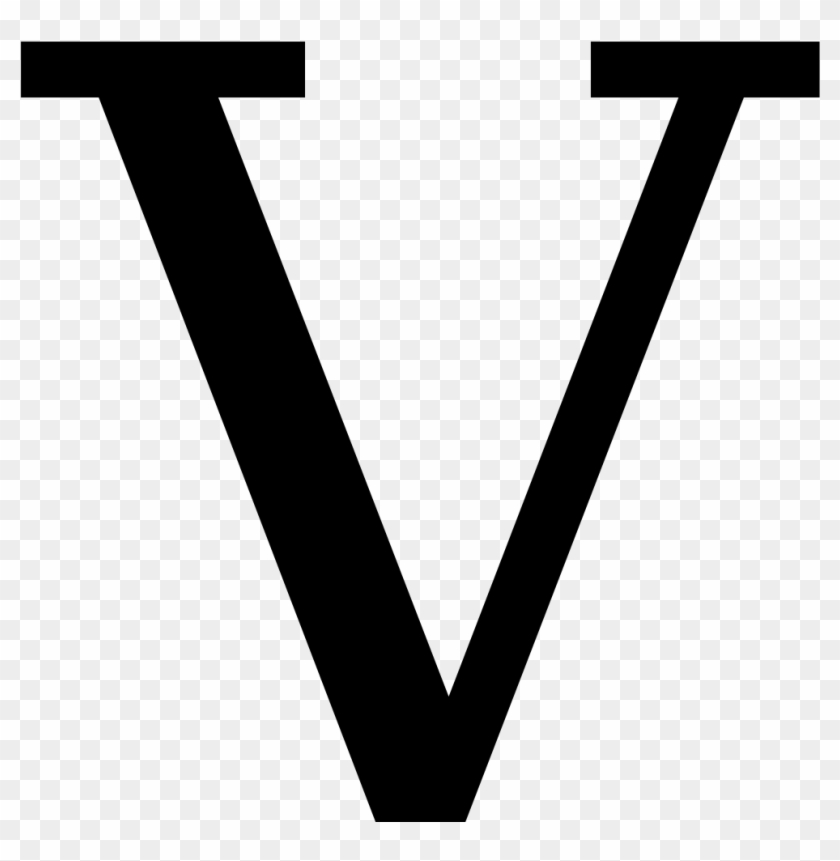 Roman Numerals Numeral System Clip Art - V Roman Numeral Png - Full ...
