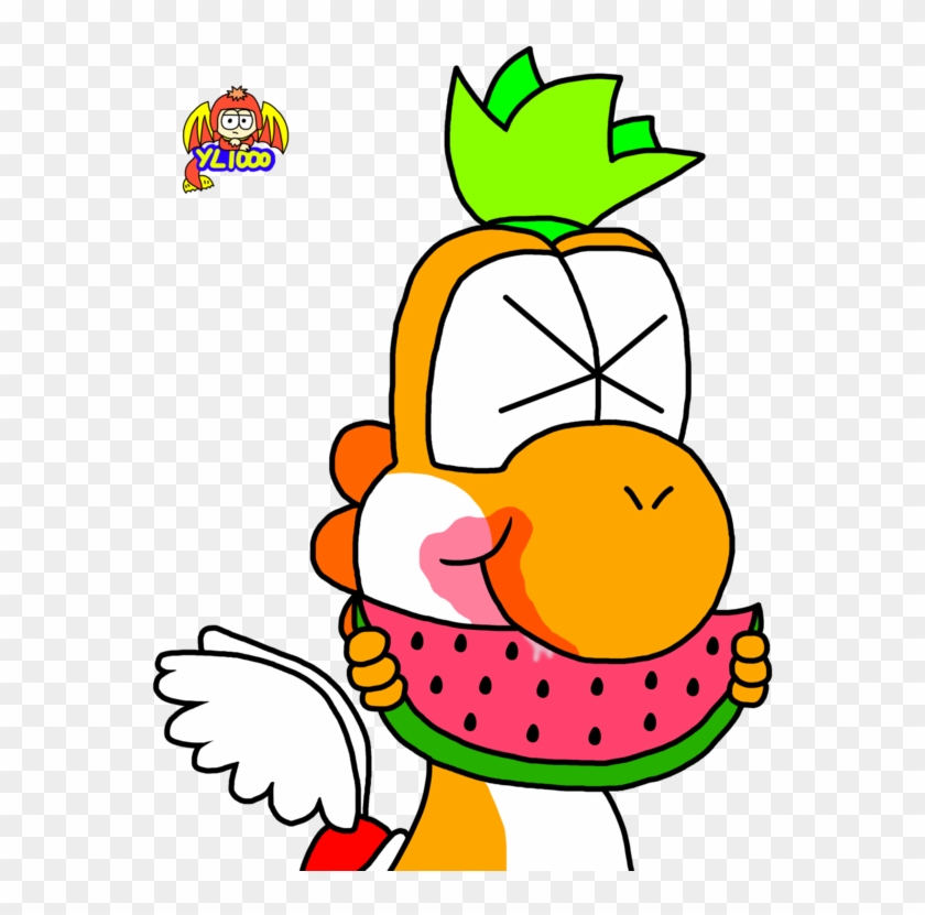 Watermelon By Yoshilover1000 - Cartoon - Free Transparent PNG Clipart ...