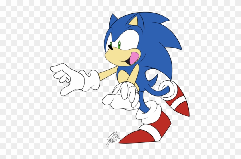 By Alphacomics - Sonic The Hedgehog Tripping - Full Size PNG Clipart ...