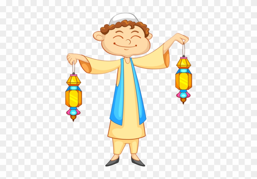 Muslim Islam Clip Art - Eid Mubarak Funny Cartoon - Full Size PNG ...