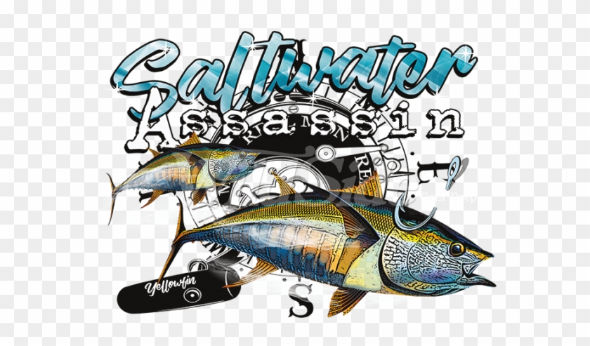Saltwater Assassin Yellowfin - Mackerel - Full Size PNG Clipart Images ...