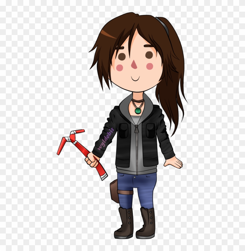 Lara Croft Chibi By Wyldebit - Chibi Lara Croft - Full Size PNG Clipart ...