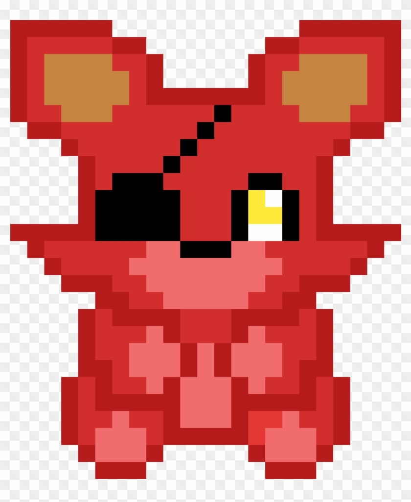 Foxy - Five Nights At Freddy's En Pixel Art - Full Size PNG Clipart ...
