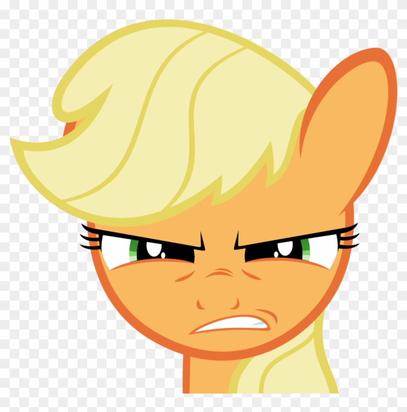 Angry, Applejack, Artist - Applejack Stker - Full Size PNG Clipart ...