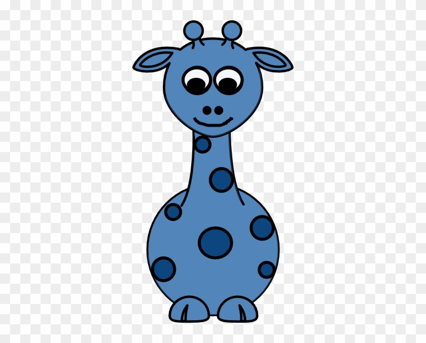 Giraffe-front Blue Svg Clip Arts 318 X 597 Px - Blue Giraffe Clipart ...