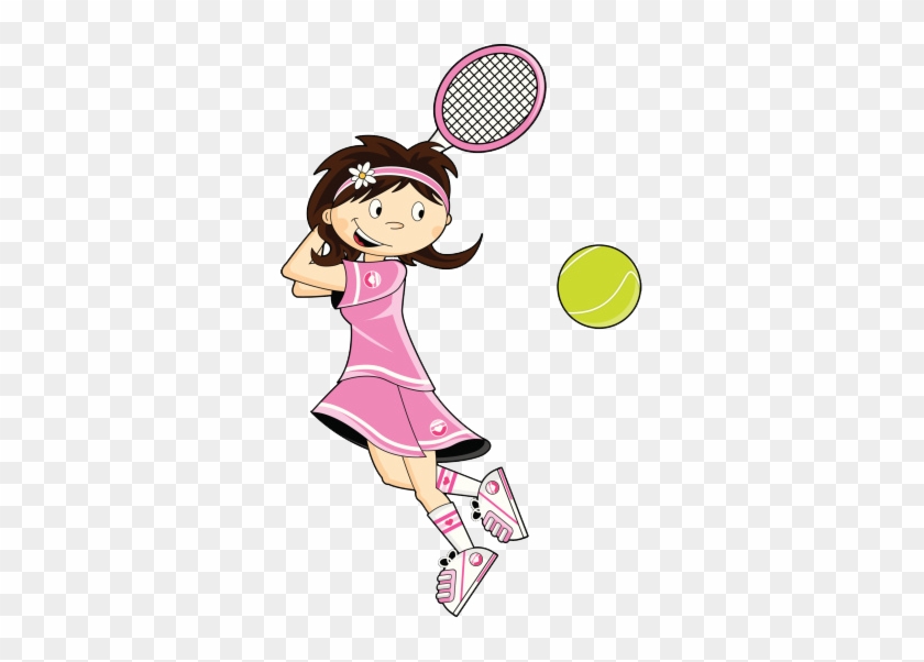 Achievement Through Determination - She Is Playing Tennis - Full Size ...