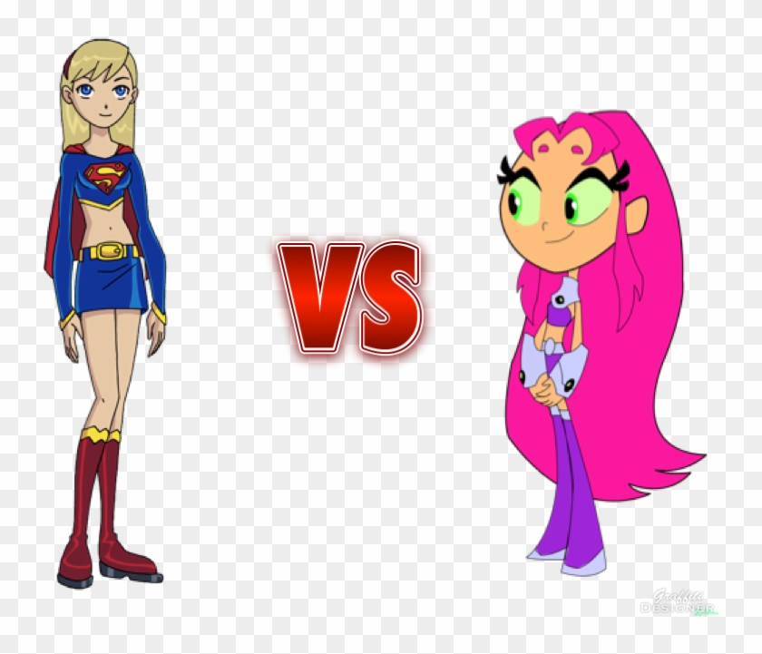 Supergirl Vs Starfire - Starfire - Full Size PNG Clipart Images Download