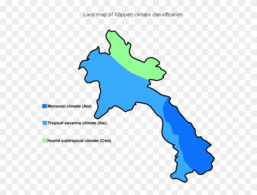 Laos Map Of Köppen Climate Classification - Laos Climate Map - Full ...