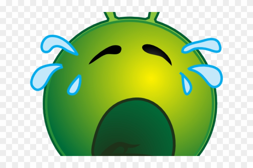 Animated Crying Cliparts - Punny Alien Patchwork Sticker - Full Size ...