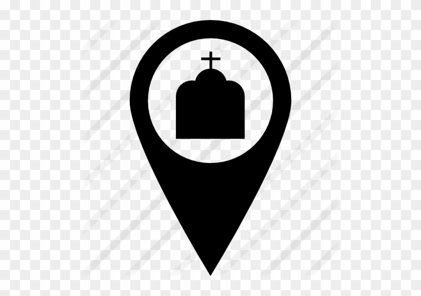Church Pin - Icono De Iglesia Png - Full Size PNG Clipart Images Download