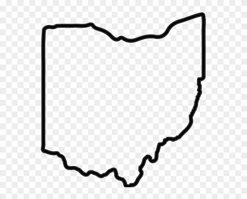 Black Outline Of Ohio - Full Size PNG Clipart Images Download