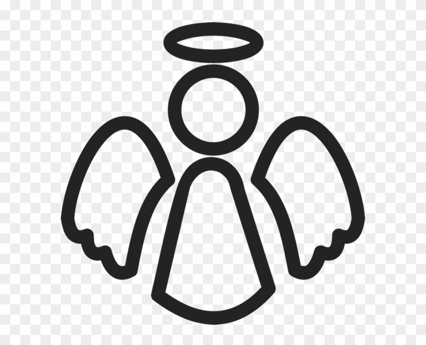 Angel Outline - Full Size PNG Clipart Images Download