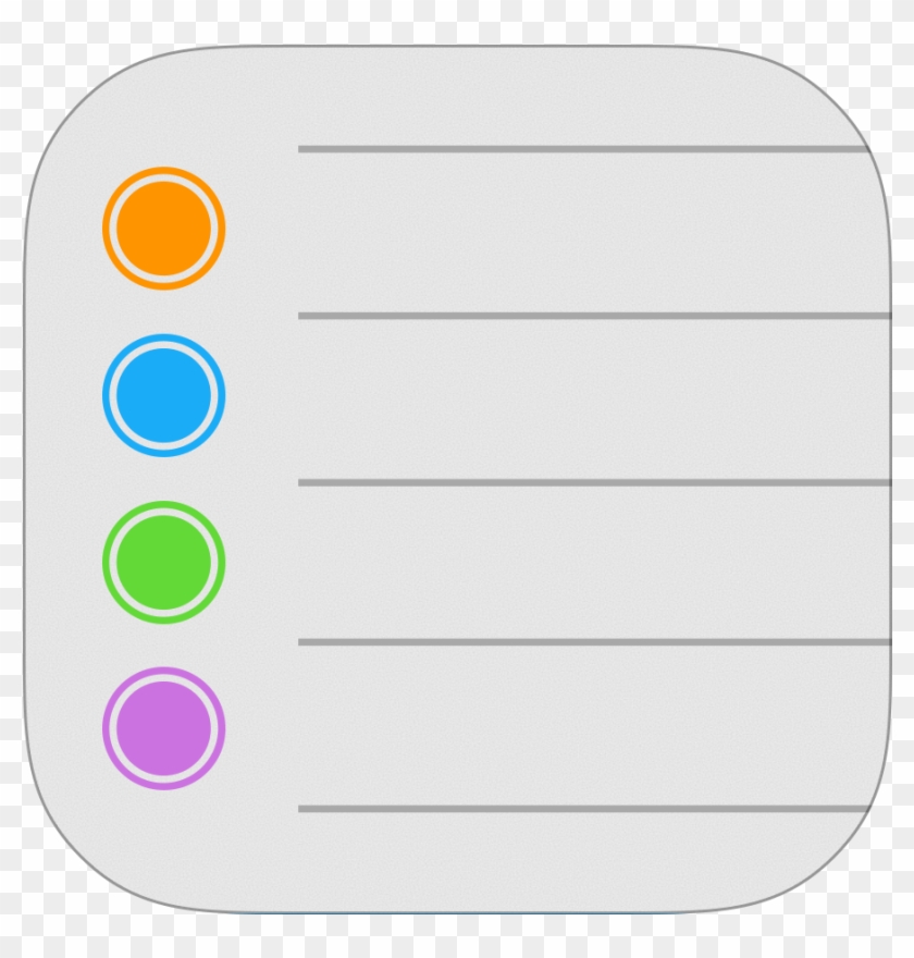 Reminders Icon Png Image - Ios - Full Size PNG Clipart Images Download