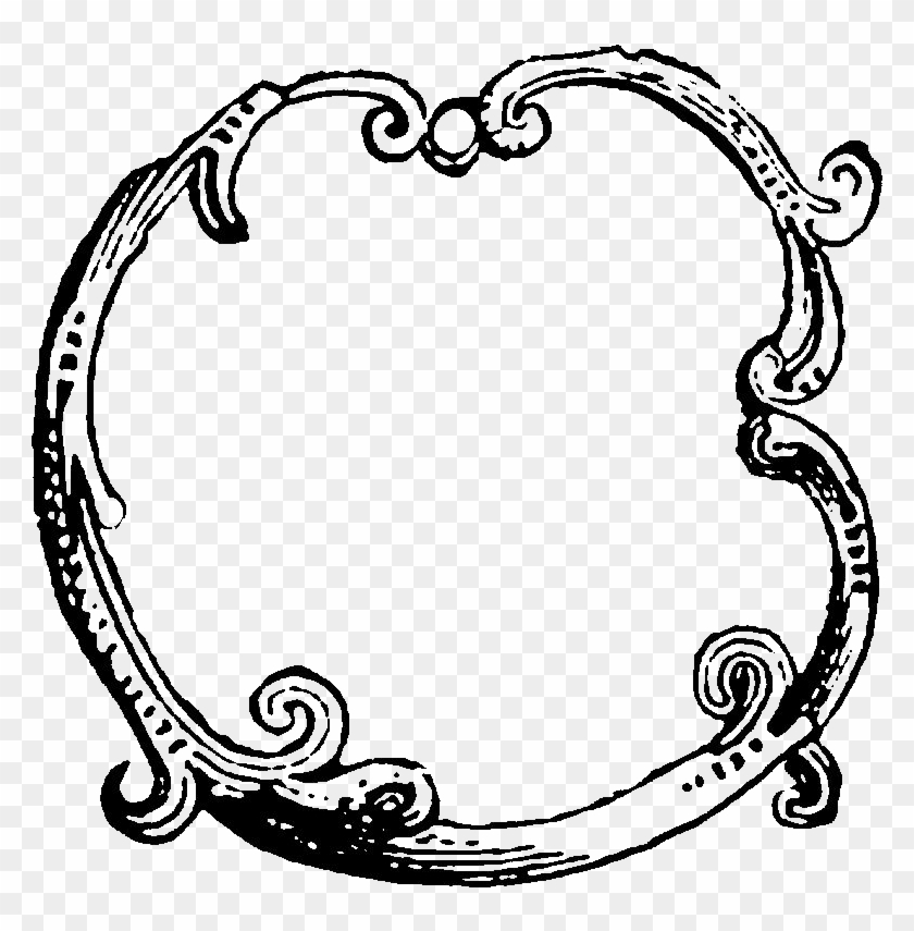 Digital Decorative Circle Frame Image Downloads - Circle Frame Border ...
