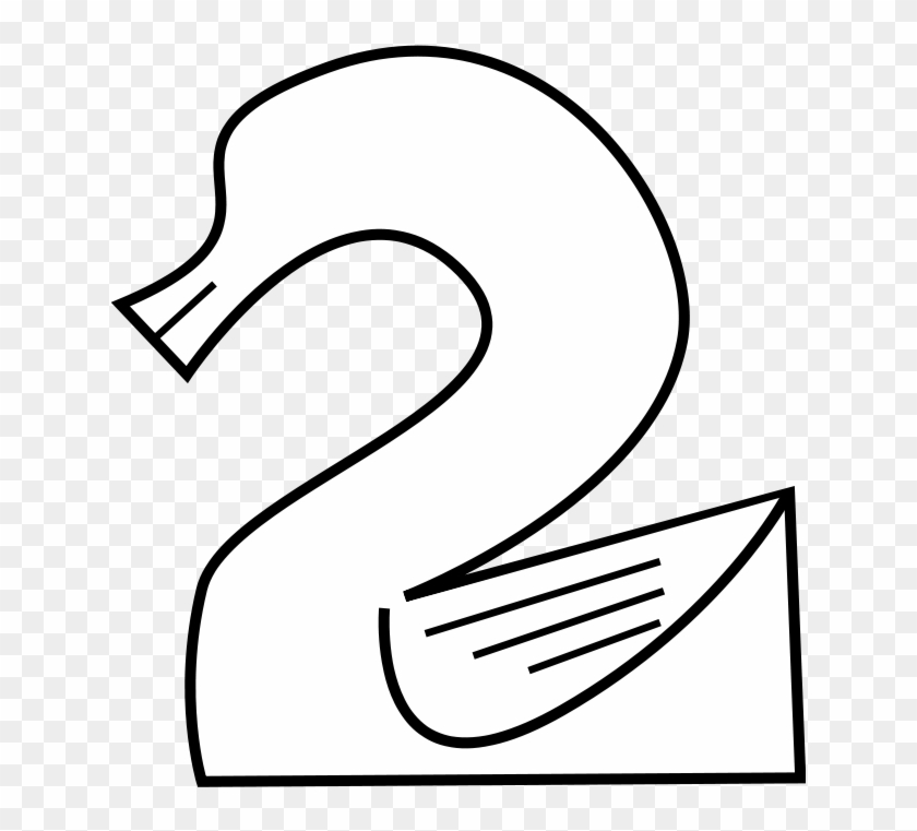 Animal Number Two Line Art Clipart Vector Clip Art - Vector Graphics ...
