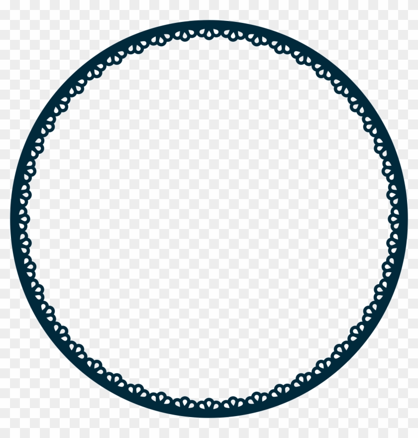 Scallop Frame Extrapolated Variation 2 - Scalloped Circle Frame Png ...