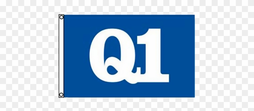Q1 Blue Flag - Custom Stock Blue Qs Corporate Quality Flag - Q1 (4'x6 ...