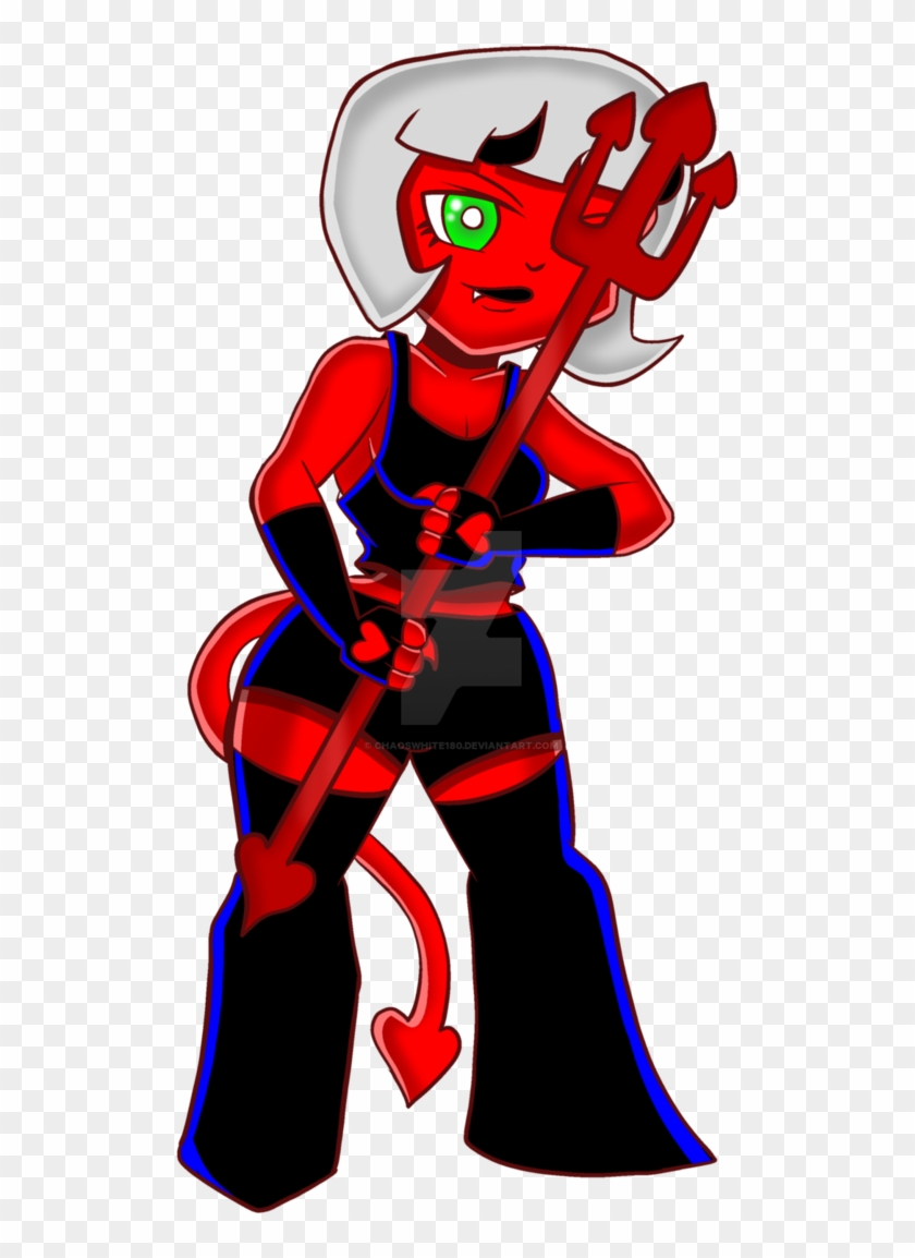 Devil Girl By Chaoswhite180 - Cartoon - Full Size PNG Clipart Images ...
