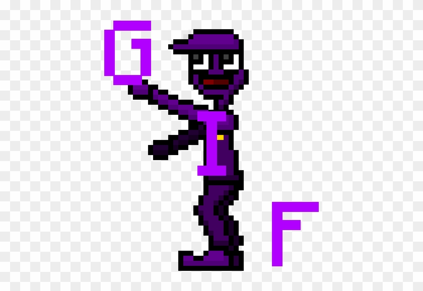 Purple Guy Pixel Art - Full Size PNG Clipart Images Download