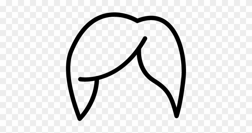 Female Hair Variant Outline Vector - Hair Outline - Full Size PNG ...