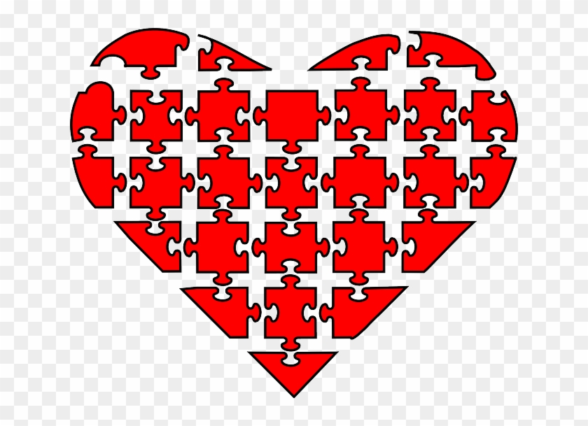Valentine Heart, Puzzle, Red, Love, Valentine - Rompecabezas De Corazon ...