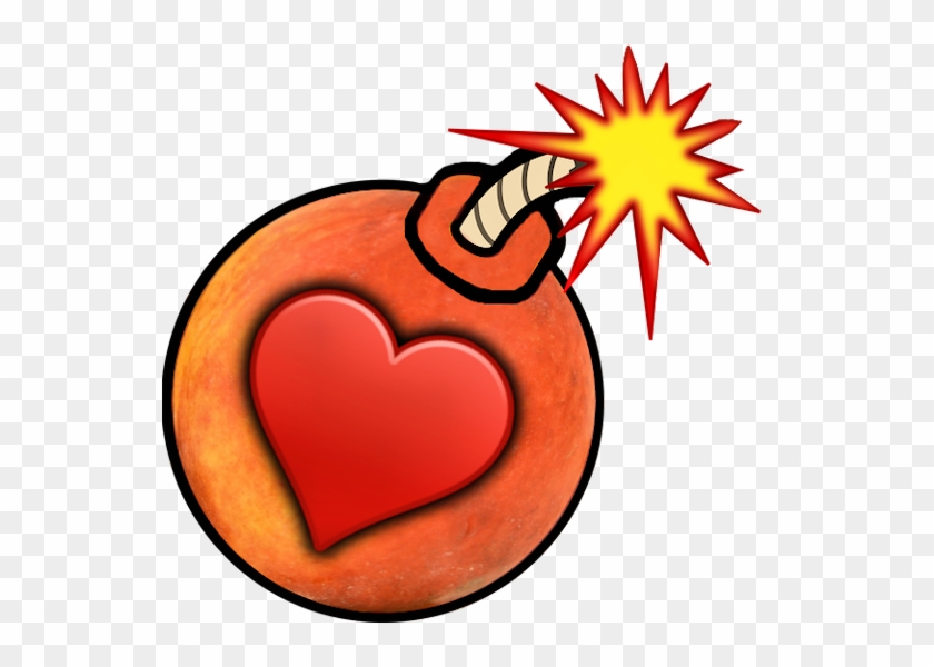 Peach Bomb Graphic - Bomb - Full Size PNG Clipart Images Download