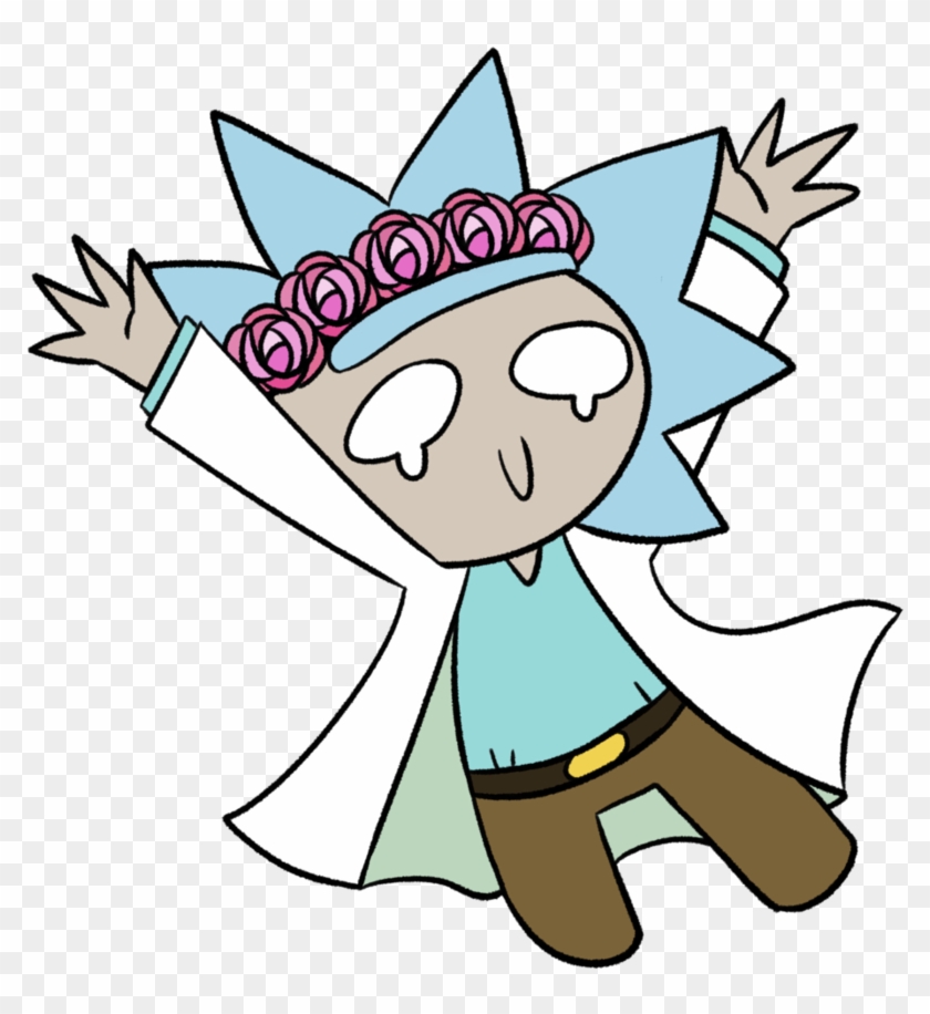 Rick And Morty - Rick And Morty Flower Crown - Full Size PNG Clipart ...