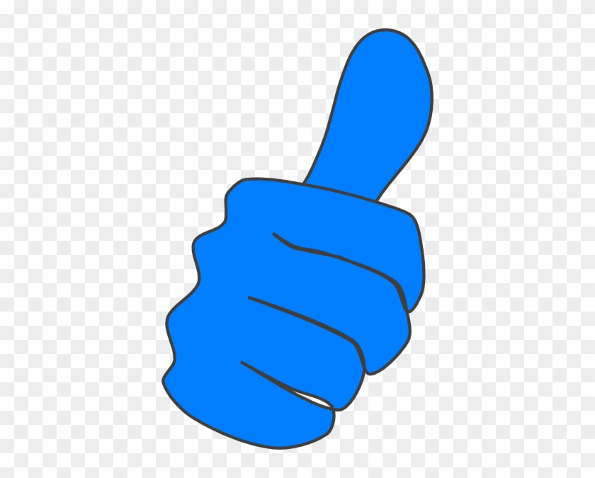Blue Thumbs Up Emoji - Full Size PNG Clipart Images Download