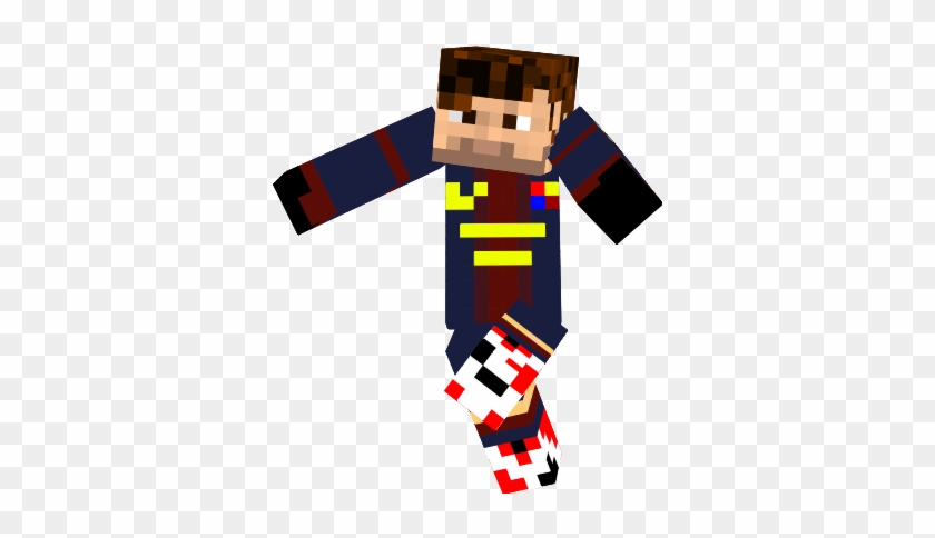 Minecraft Messi - Lionel Messi Minecraft Skin - Full Size PNG Clipart ...