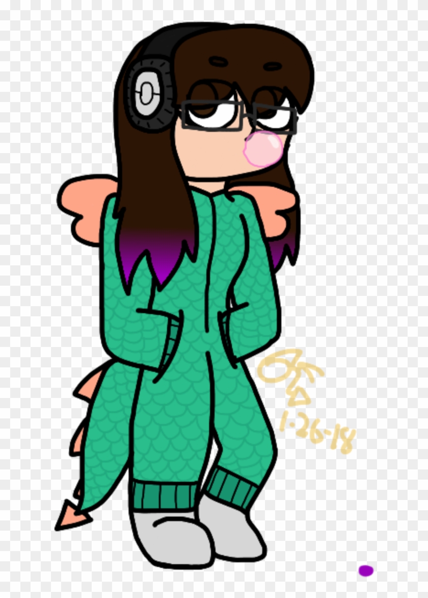 Ima Nerd By Aya The Dragon Fox77 - Cartoon - Full Size PNG Clipart ...