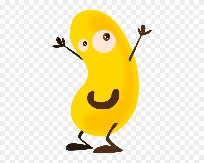Yellow Bean Smile Clip Art At Clker - Green Bean Cartoon - Full Size ...