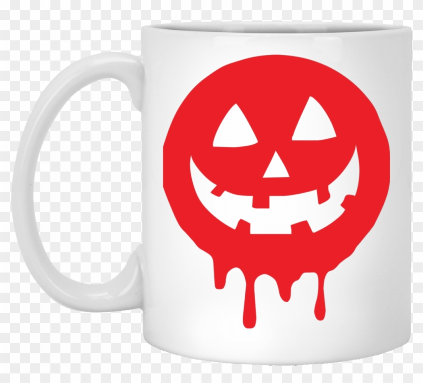 White Mug - Orange Jack O' Lantern Pumpkin Face Halloween Costume ...