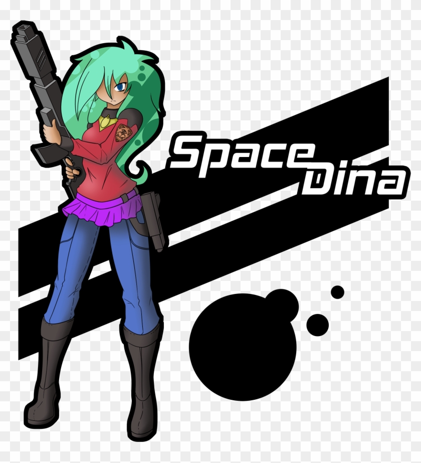 Space Dina By Dkdevil Space Dina By Dkdevil - Cartoon - Full Size PNG ...