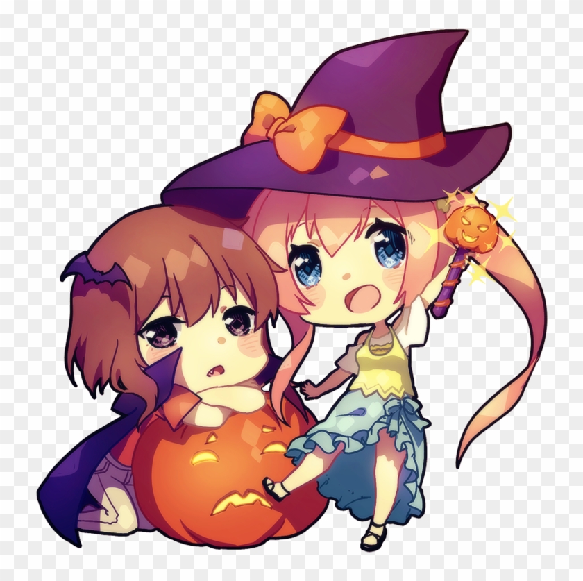 Halloween Chibis By Rosuuri-d9d97u9 - Alienworks - Free Transparent PNG Clipart Images Download