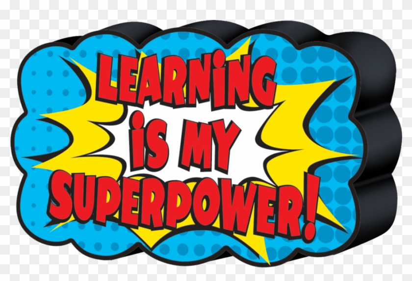 Superhero Magnetic Whiteboard Eraser - Learning Is My Superpower - Full ...