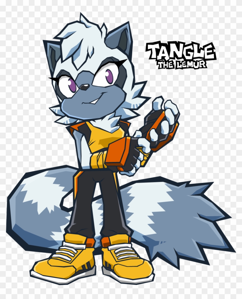 Tangle By Leatherruffian - Sonic Tangle The Lemur - Full Size PNG ...