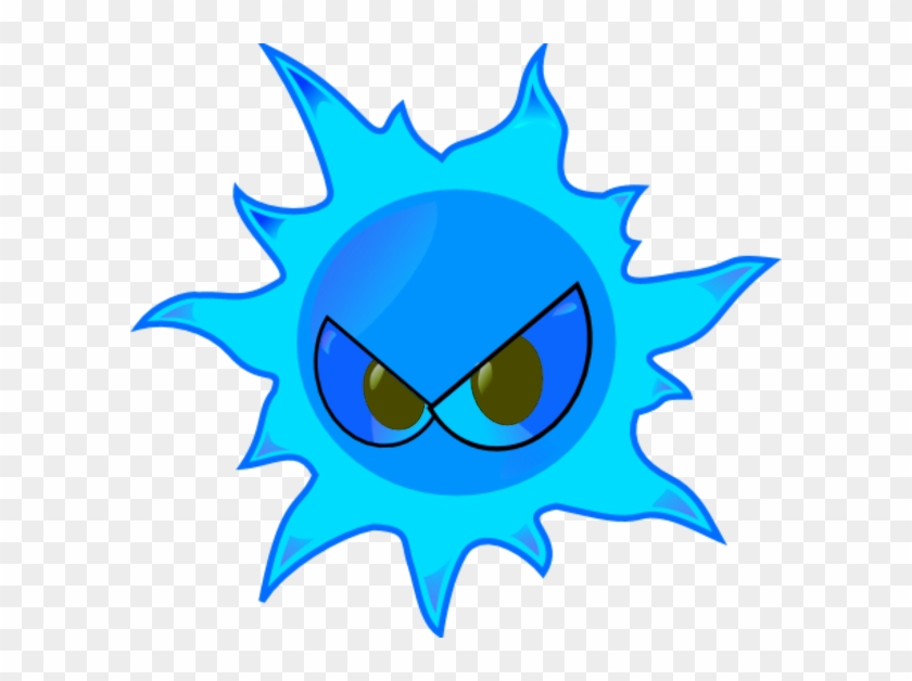 Burning Sun With Angry Eyes Emotion Clipart - Anger - Full Size PNG ...