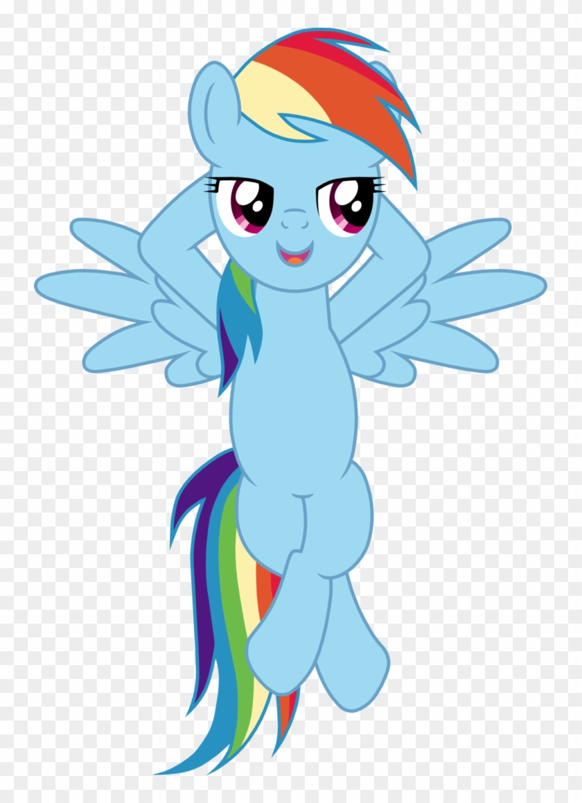 Rainbow Dash Resting By Lightningdashpeg - Cartoon - Free Transparent ...