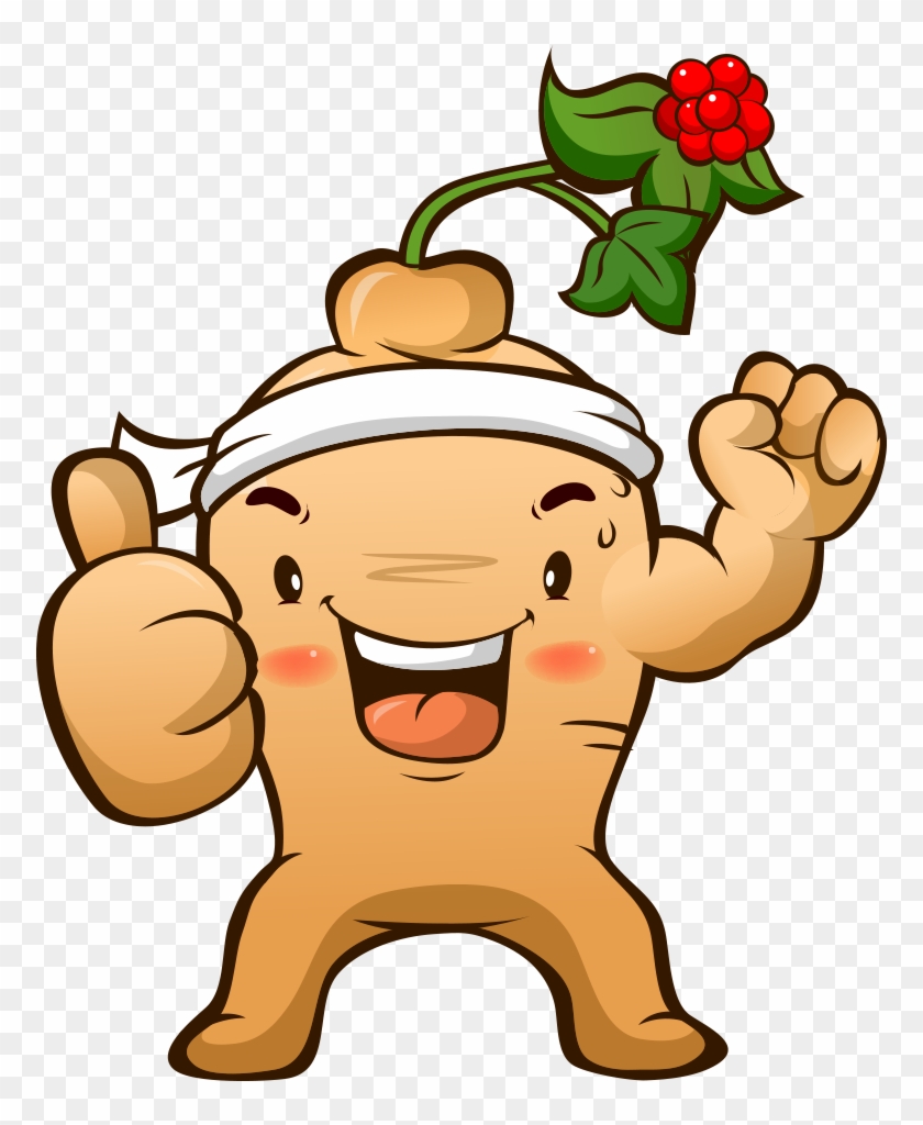 Asian Ginseng Cartoon Drawing Animation - Ginseng Character - Full Size ...