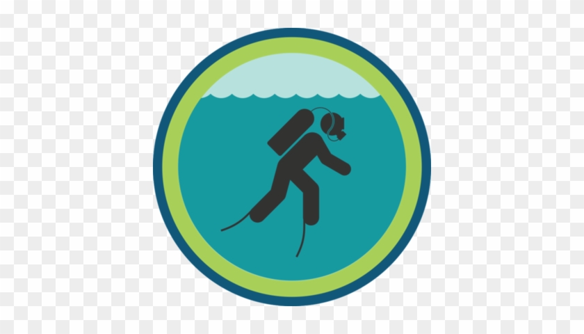 Scuba Diving Badge - Scuba Diving - Full Size PNG Clipart Images Download