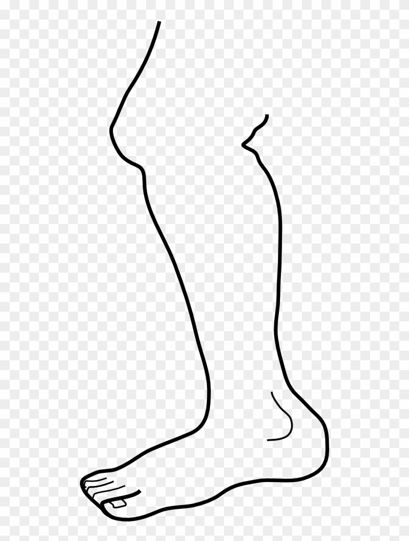 Leg B W Clipart - Leg Clip Art Black And White - Full Size PNG Clipart ...