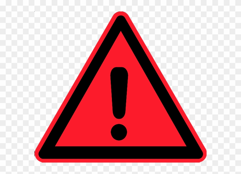 Warning Sign Exclamation Mark Triangle Vector Clip - Red Triangle With ...