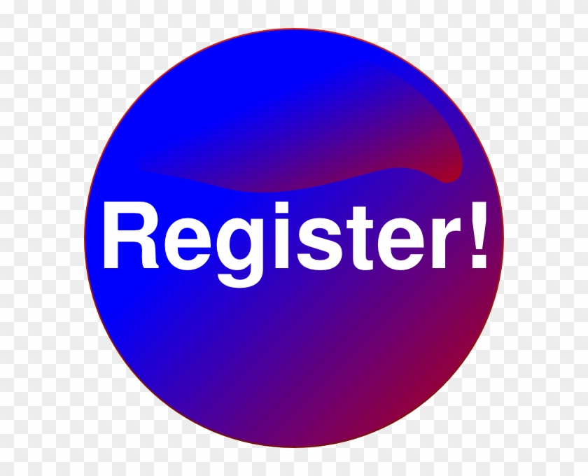 Register Now Blue Button - Full Size PNG Clipart Images Download