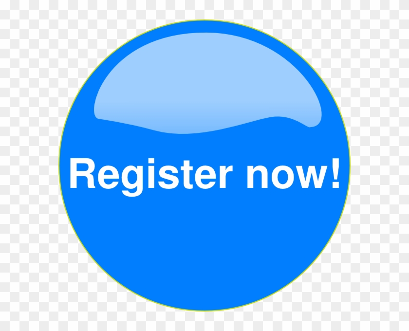 Register Now Blue Button - Full Size PNG Clipart Images Download