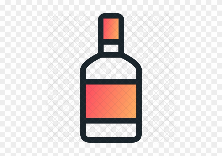 Liquor Bottle Icon - Liquor - Full Size PNG Clipart Images Download