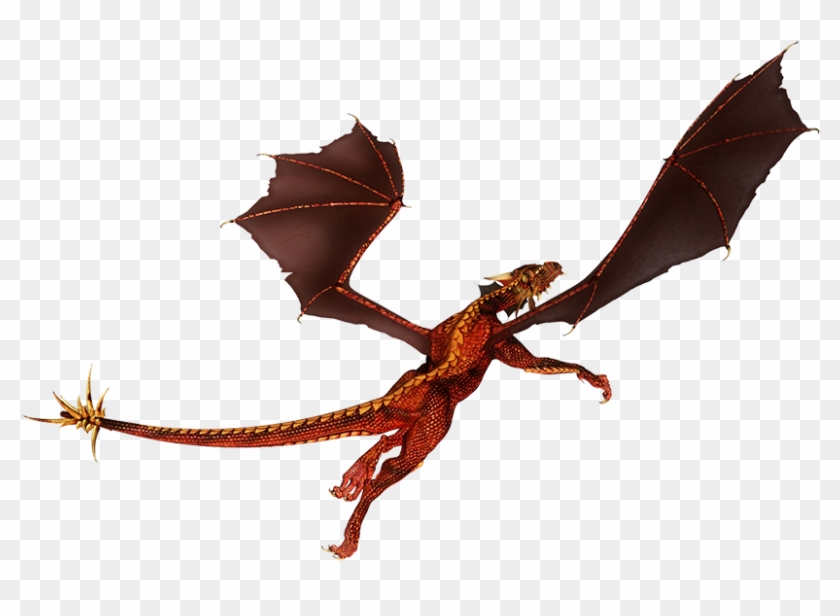 Flying Dragon Red - Red Dragon In Flight - Full Size PNG Clipart Images ...