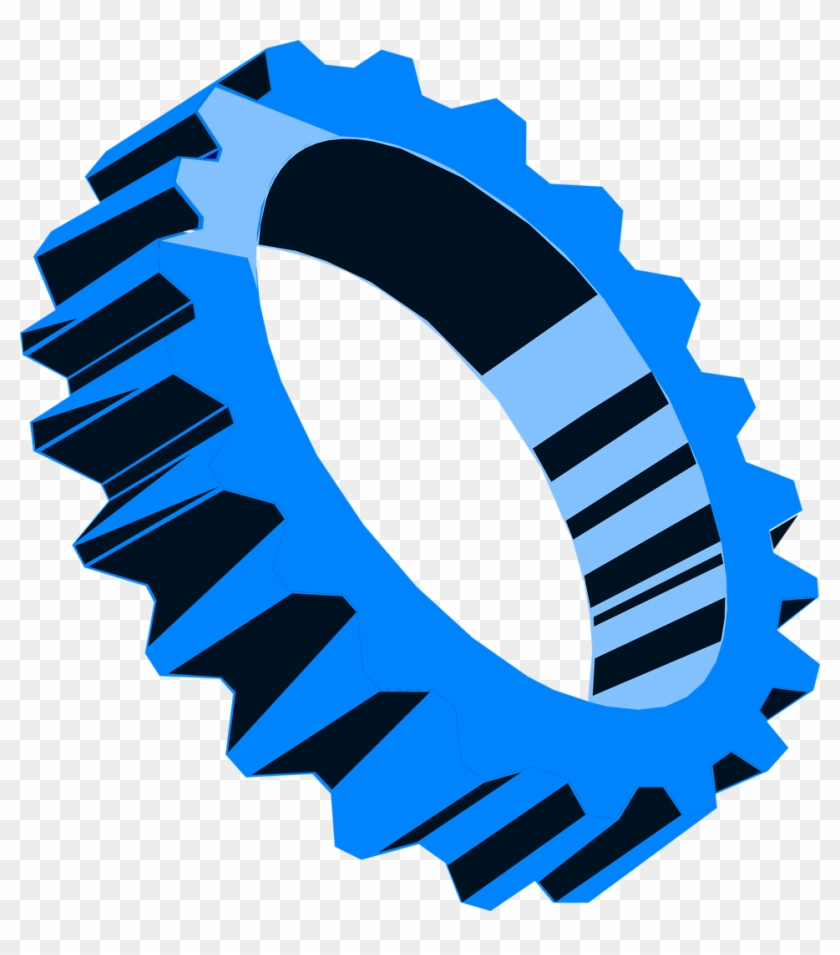 Blue Gear Clipart - Gear Clip Art - Full Size PNG Clipart Images Download